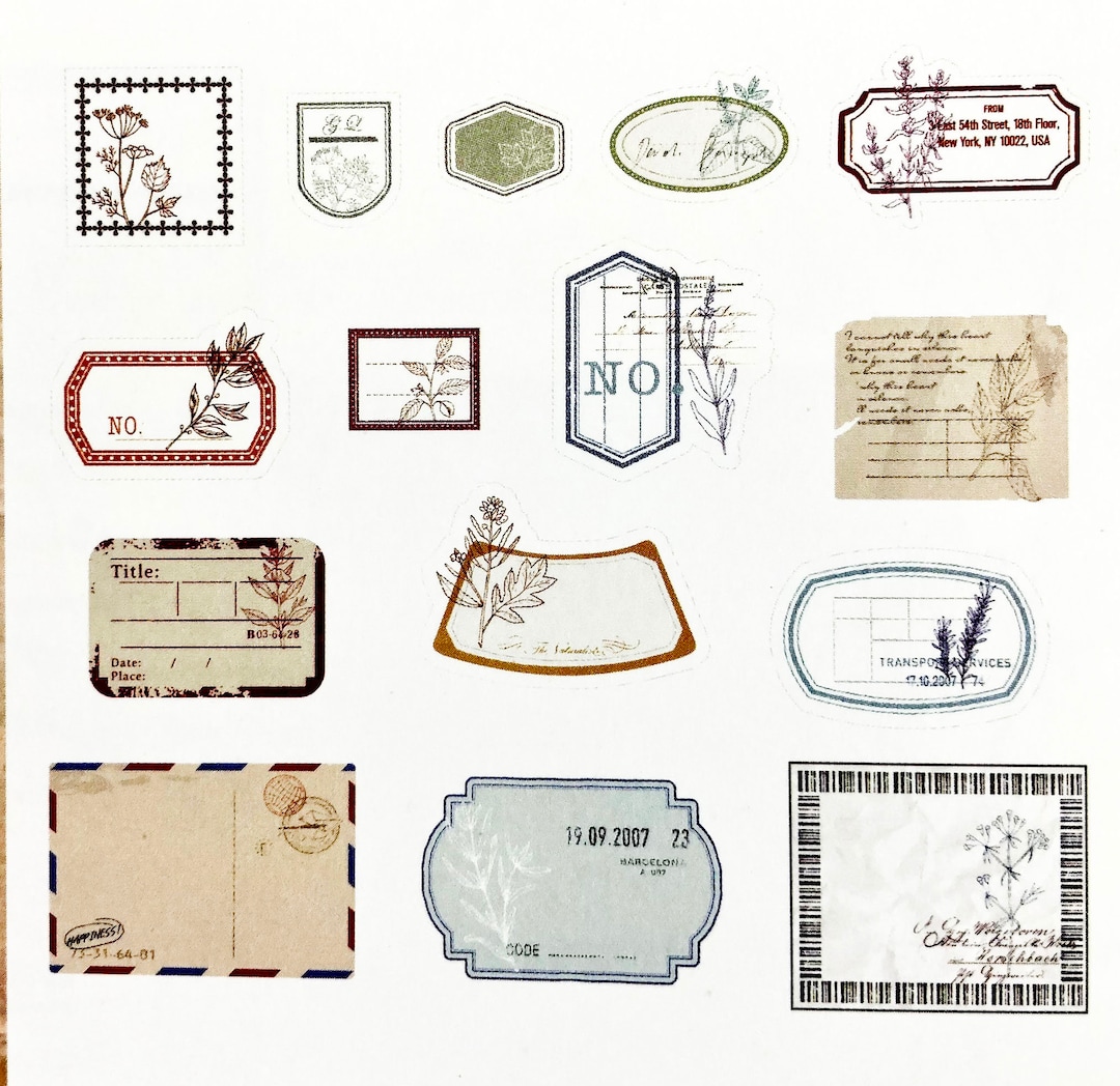 Movie Ticket Sticker, Vellum Sticker, Notes Sticker, Numbers Sticker ...