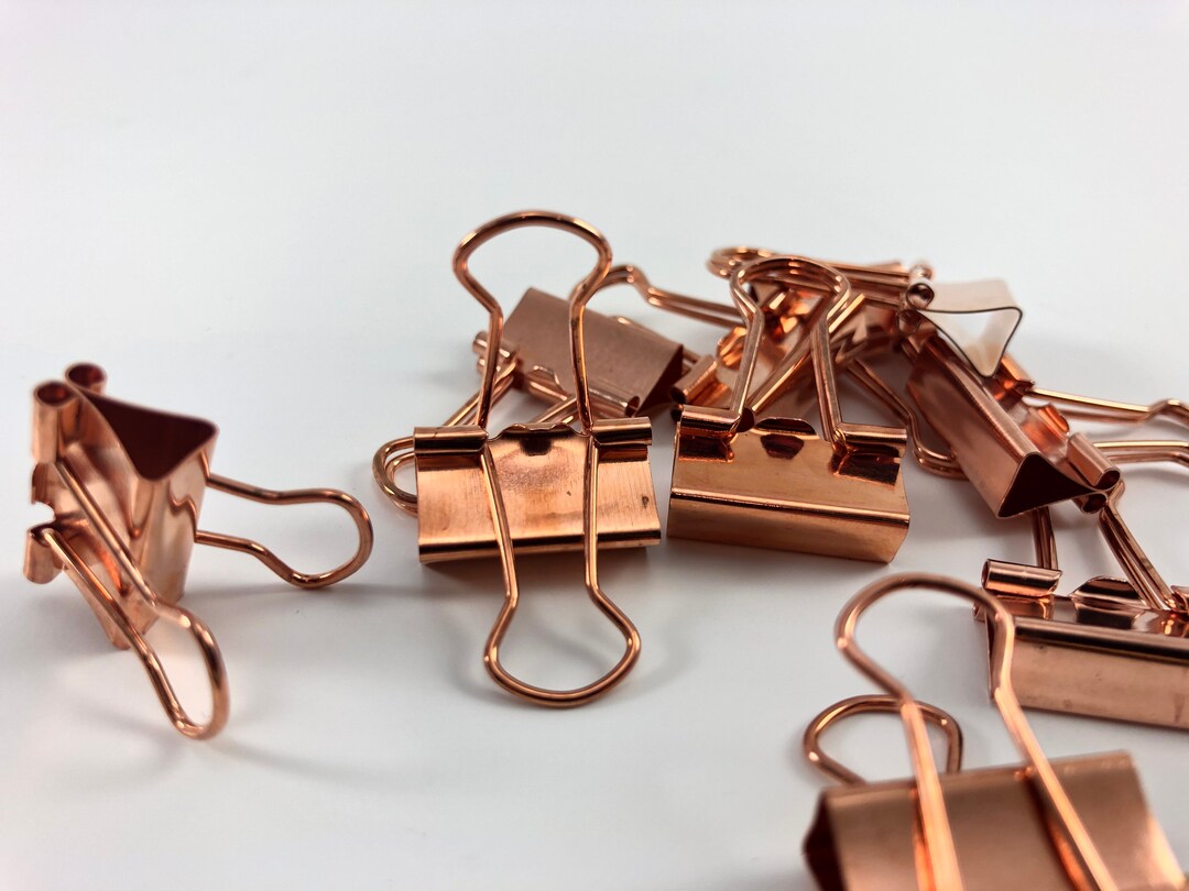 Binder Clips-planner Clips-rose Gold-green-blue-lavender-pink ...
