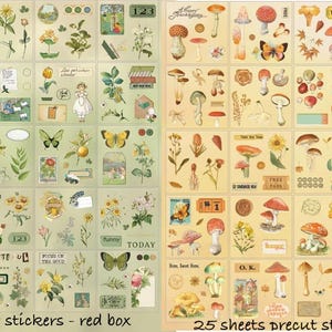 PET Sticker Collection 100 Sheets in a Box All Pre-cut Stickers ...