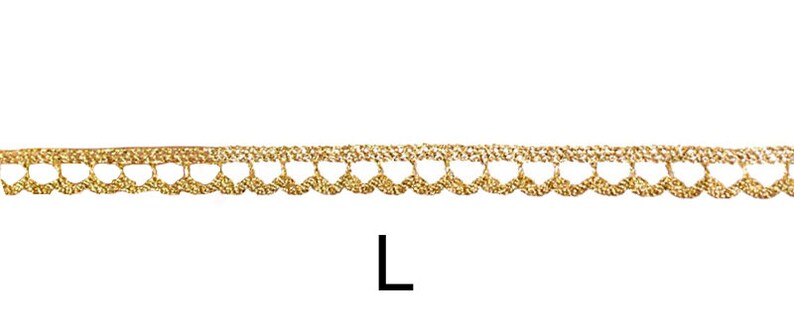 Gold Metallic Lace Gold Lace Gold Braid Gold Trim by the | Etsy