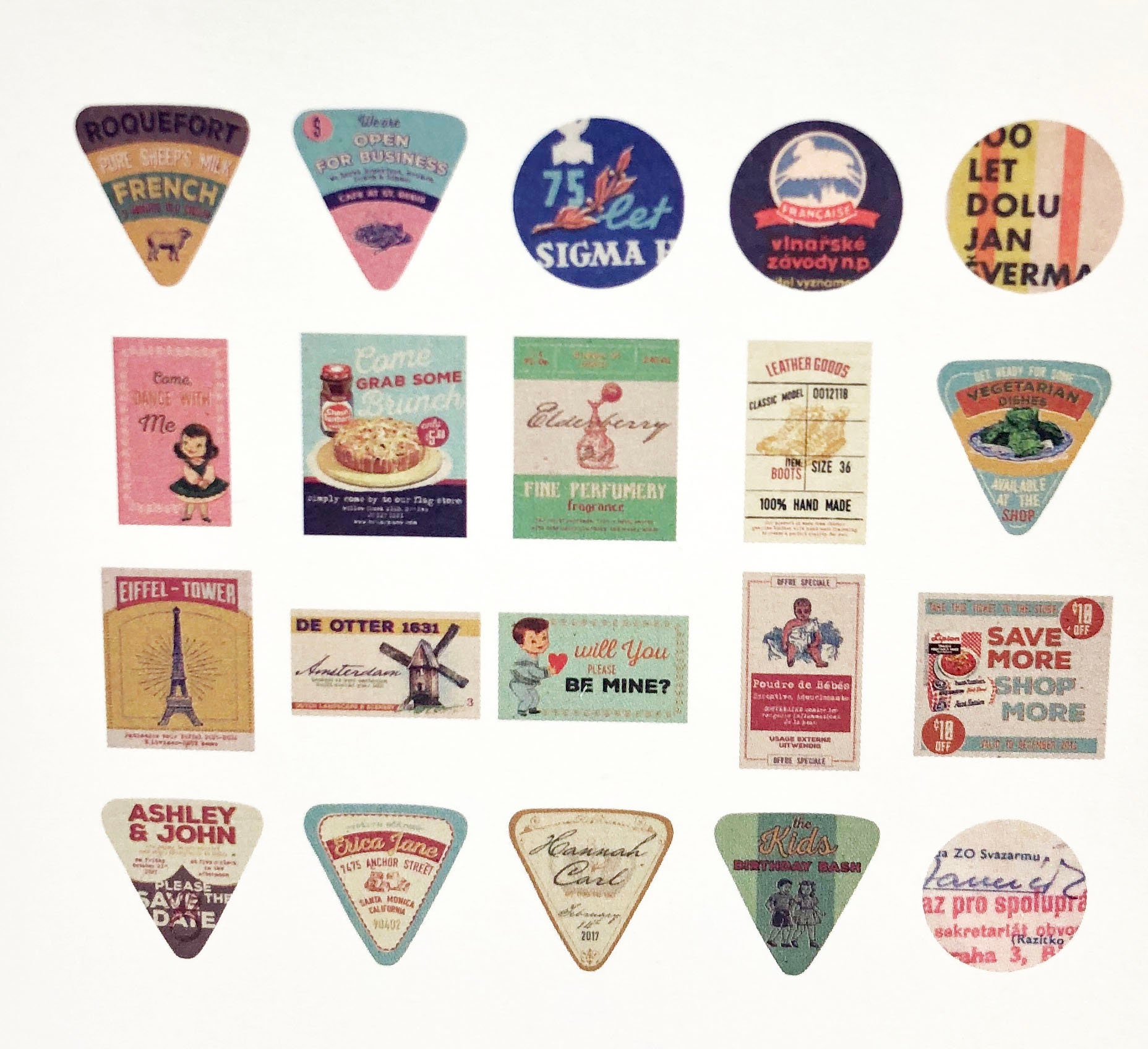 Movie Ticket Sticker Vellum Sticker Notes Sticker Numbers - Etsy