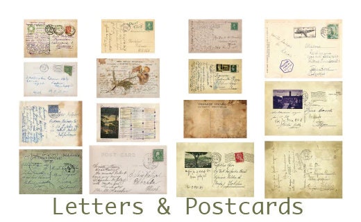 Old Letter Sticker Old Receipts Stickers Vintage Tag | Etsy