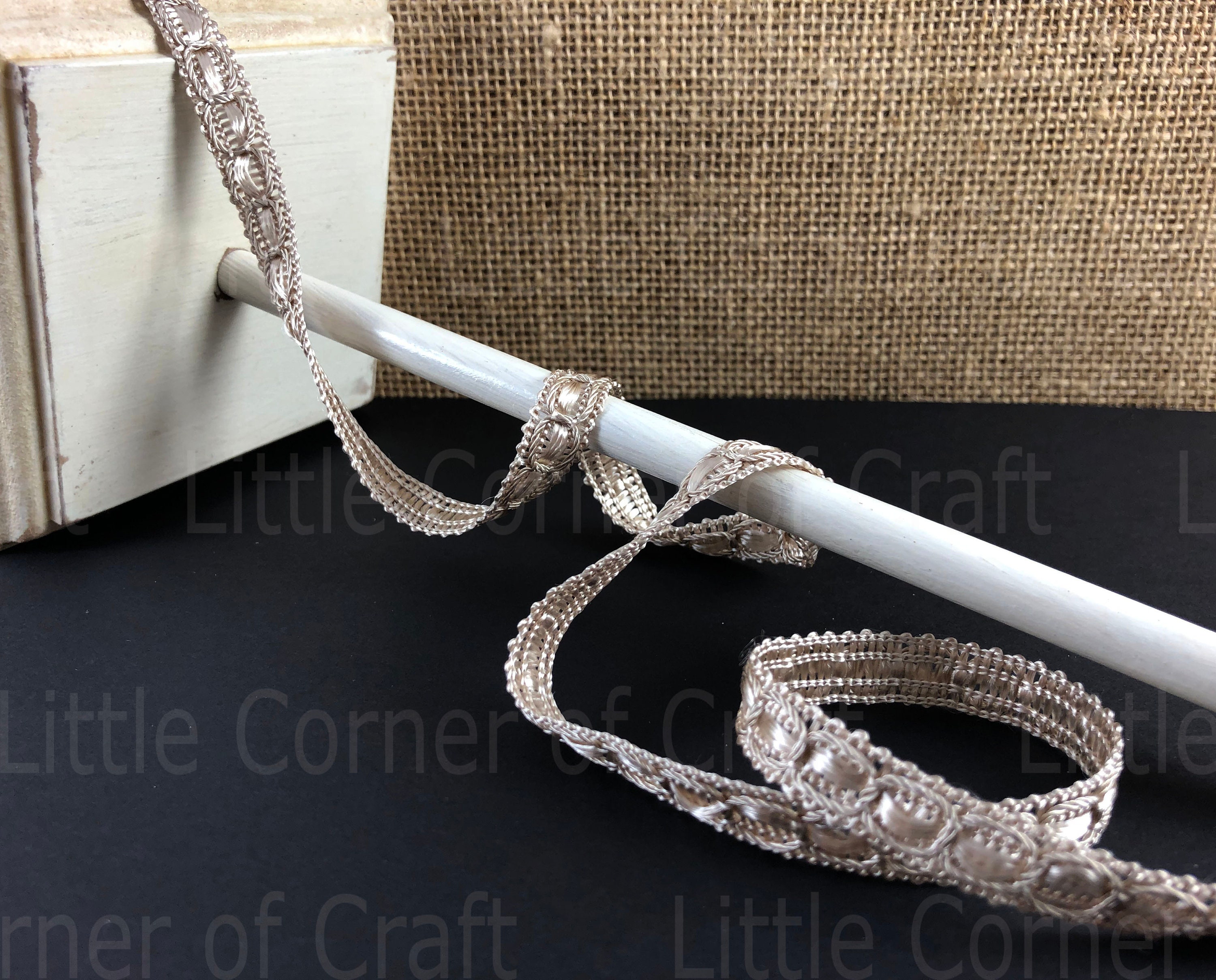 3/8 Gimp Braid Trim French Gimp Braided Scroll Braid | Etsy