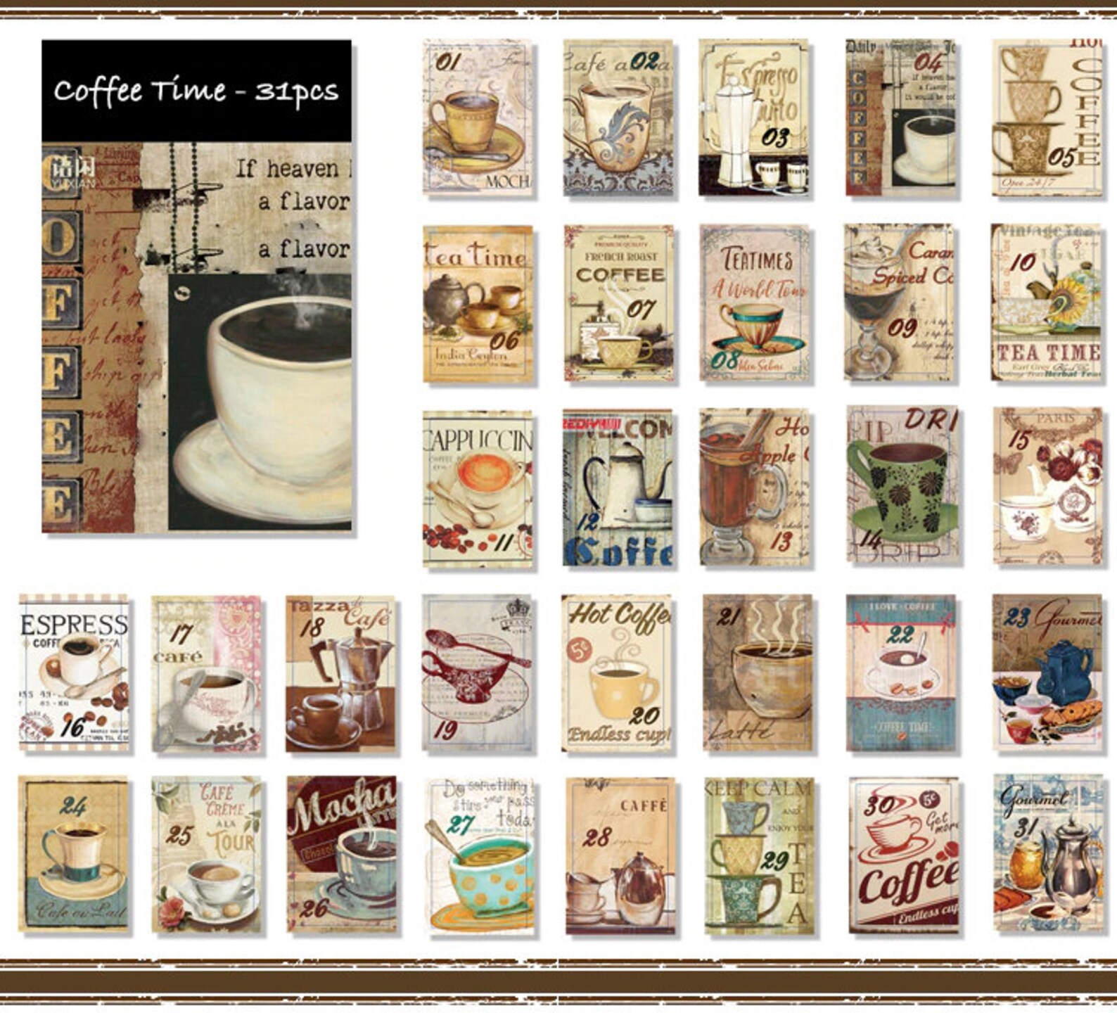 Ephemera Calendar Booklet 31 Pcs Mushroom Botanical | Etsy