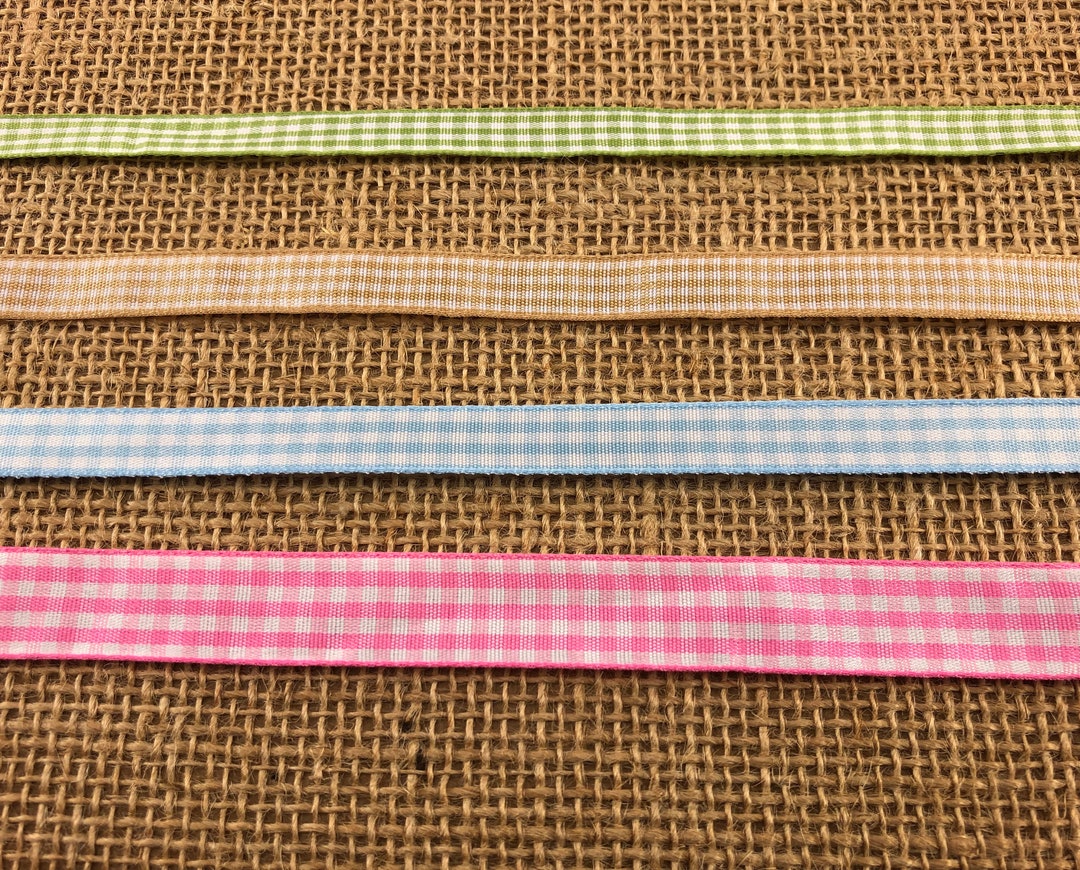 Plaid Checkered Ribbon Trim by the Yard Junk Journal - Etsy