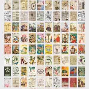 Ephemera Booklet 100 Pages or 80pages , Old Ads, Newspapers, Letters ...