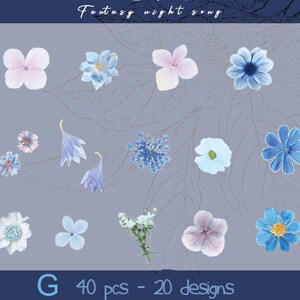 Vellum Sticker, Flower Sticker, Botanical Sticker, Folliage Floral ...