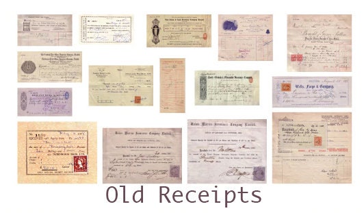 Old Letter Sticker Old Receipts Stickers Vintage Tag - Etsy