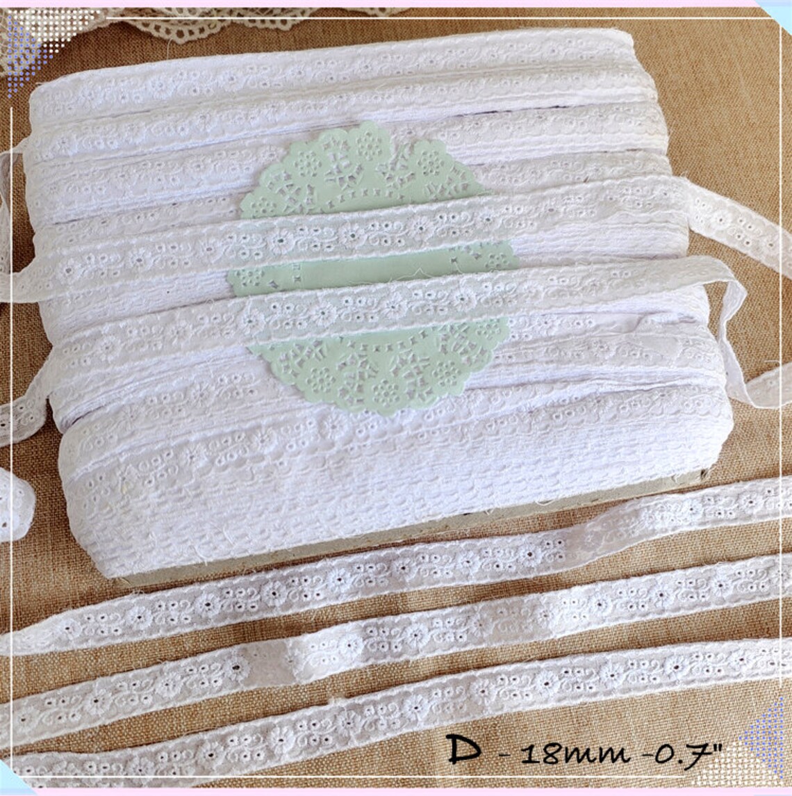 Eyelet Trim Embroidery Lace Ribbon Trim Fabric Trim - Etsy