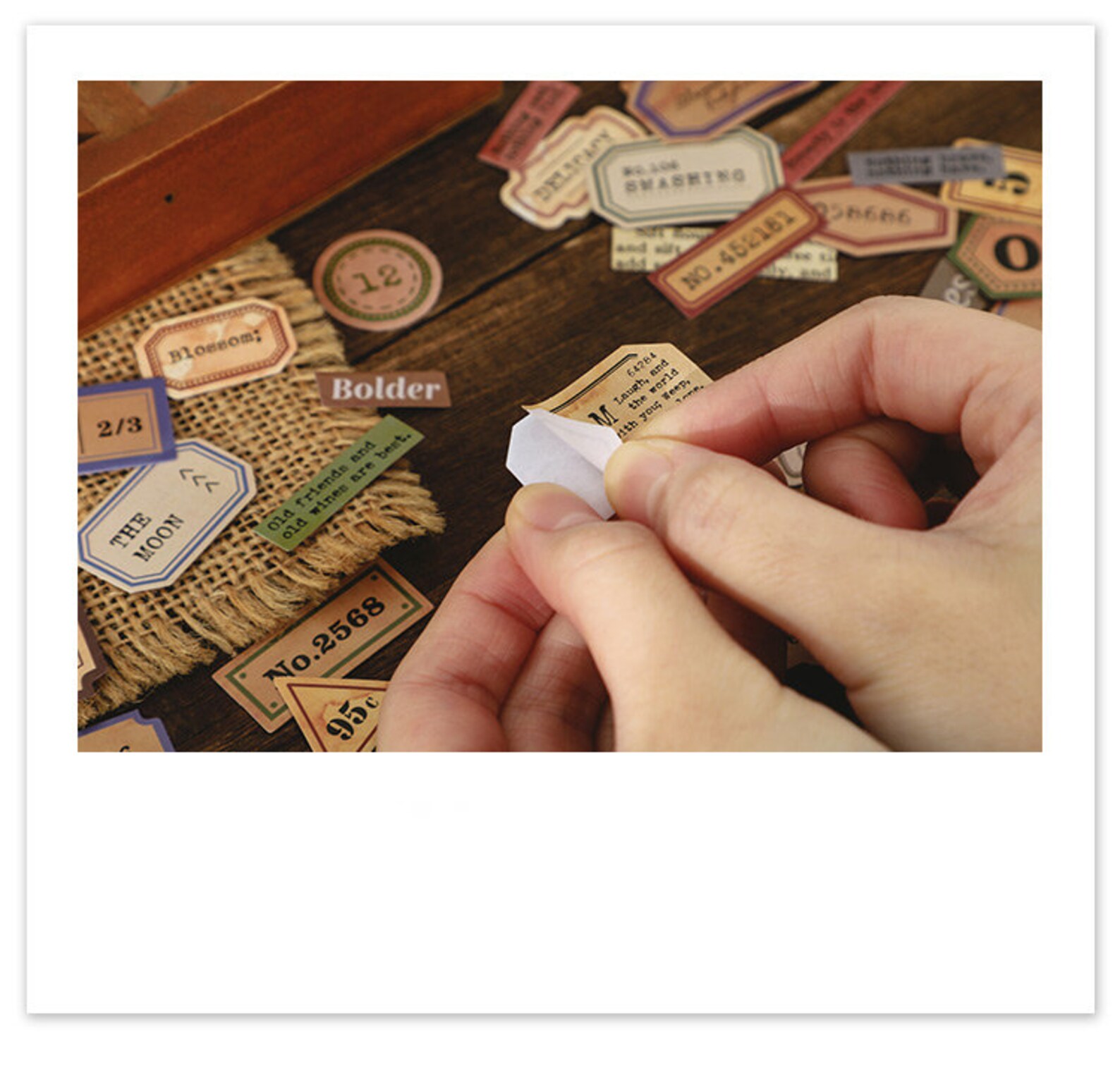 100 Pcs Retro Label Sticker Vintage Number Label Sticker - Etsy