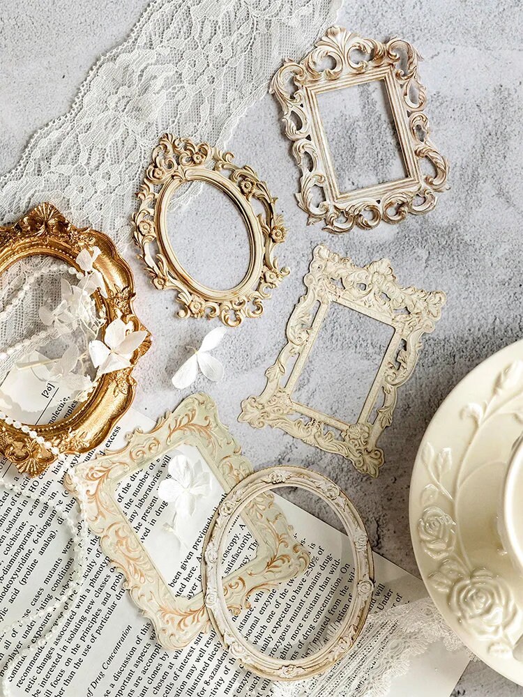 3D Embossed Paper Frames: Ornate Scrapbooking Borders, 10pcs - Etsy