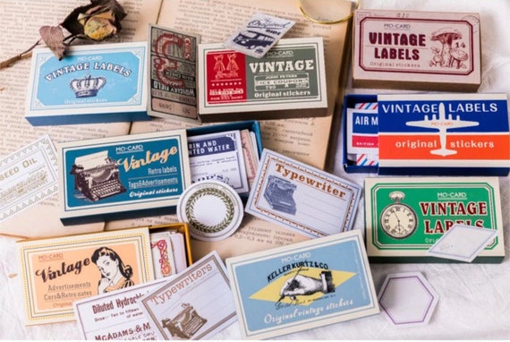 Paper Sticker Vintage Labels Sticker Old Ads Stickers Tag - Etsy