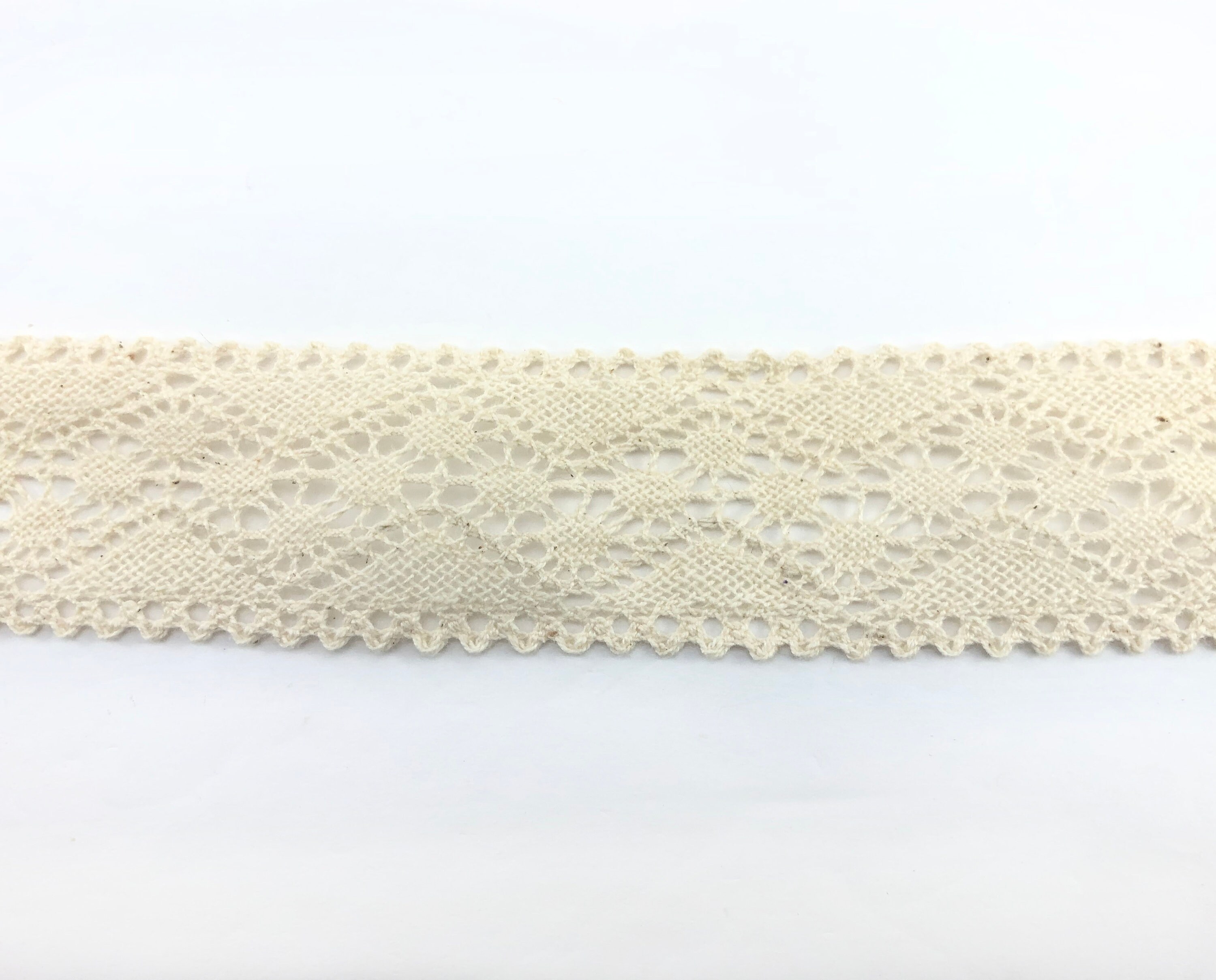 Lace Trim Cotton Ecru Natural By the yard 38mm 35mm 15mm | Etsy