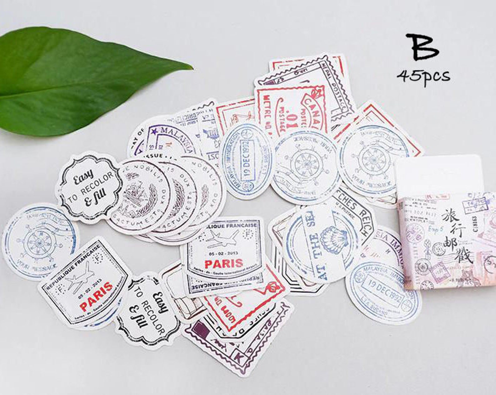 Postage Stamp Sticker Vintage Numbers Siticker Quotes - Etsy