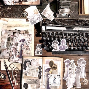 Old Photo Sticker, Vintage People, Retro People Sticker, Shabby Chic ...