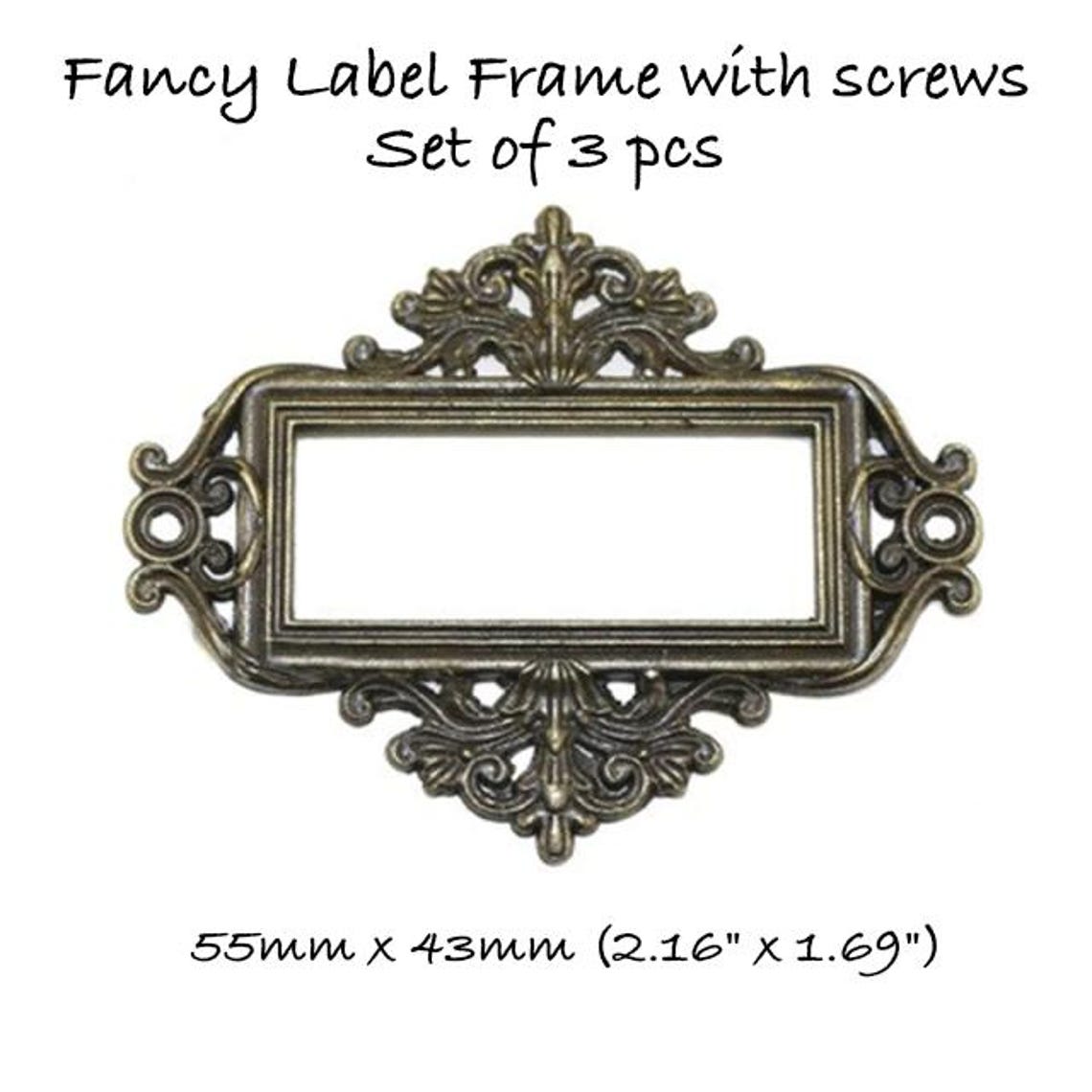 Bronze Metal Label Frame: Scrapbook, Junk Journal (set of 6) - Etsy