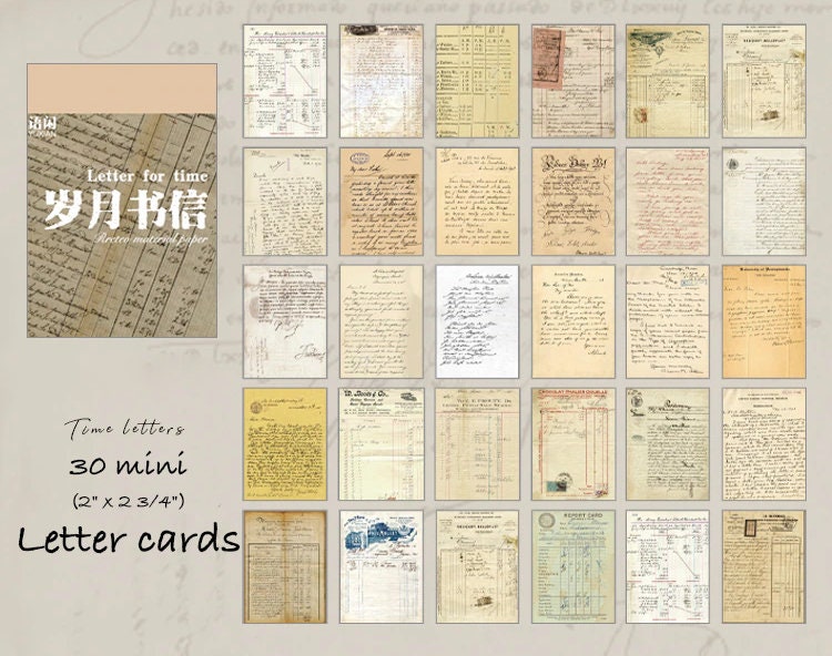 Ephemera Calendar Booklet 31 Pcs Mushroom Botanical - Etsy