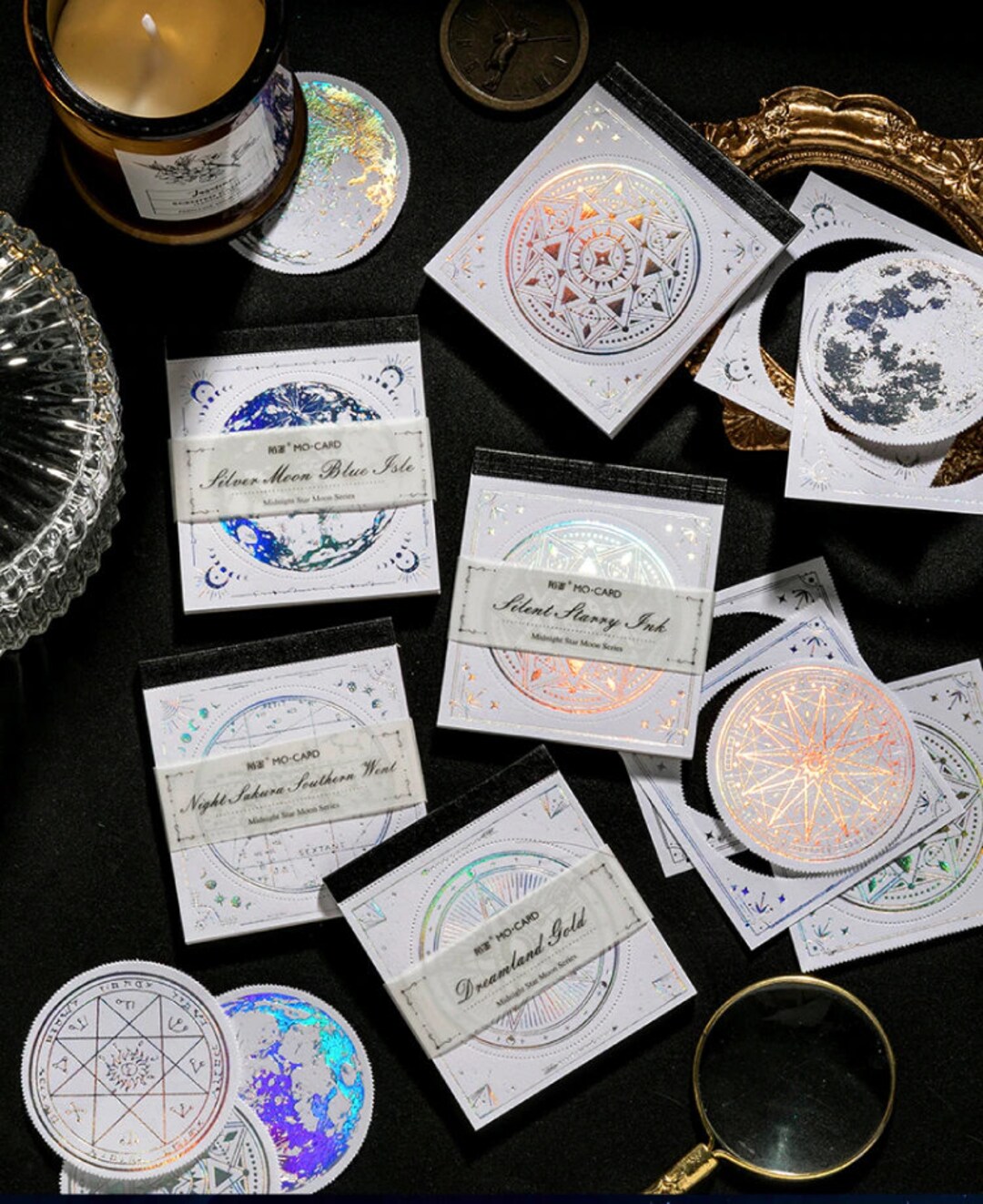 Gold Silver Iridescent Accented Paper Ephemera Booklet 15 Pcs ...