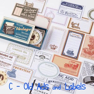 Paper Sticker, Vintage Labels Sticker, Old Ads Stickers, Tag Stickers ...