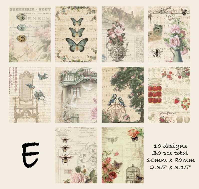 Botanical Vellum Paper Sheets: Junk Journal, Scrapbook - 30 Pcs - Etsy