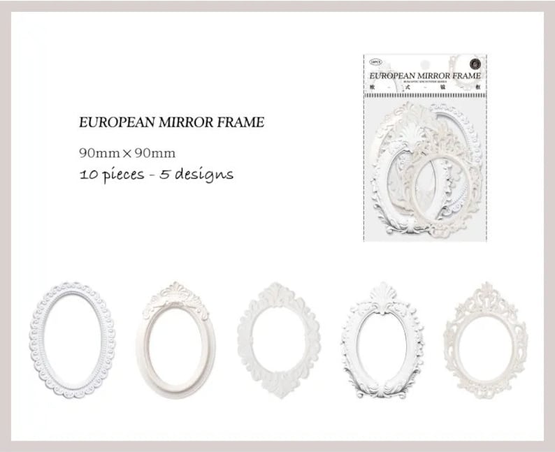 3D Embossed Paper Frames: Ornate Scrapbooking Borders, 10pcs - Etsy