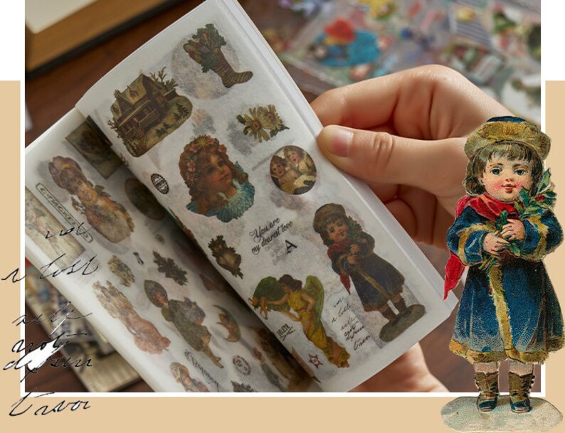 Pet-vellum-paper Sticker Collection 20 Sheets in a Booklet - Etsy