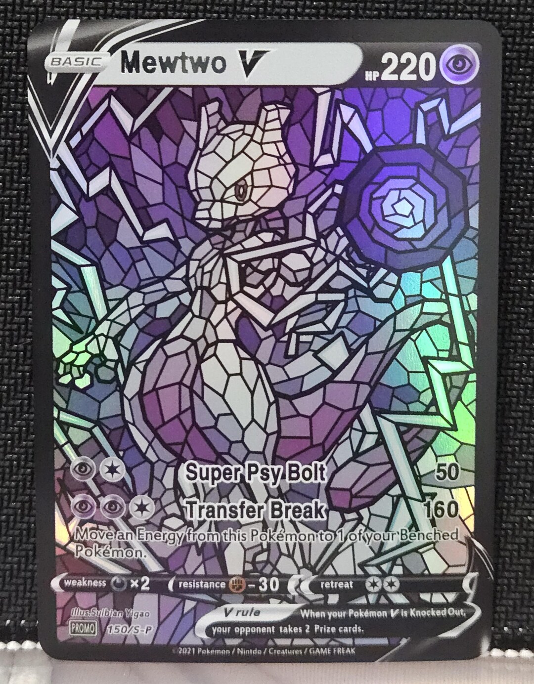 Pokemon Custom Glass Style Mewtwo Custom DIY Holo Cards - Etsy