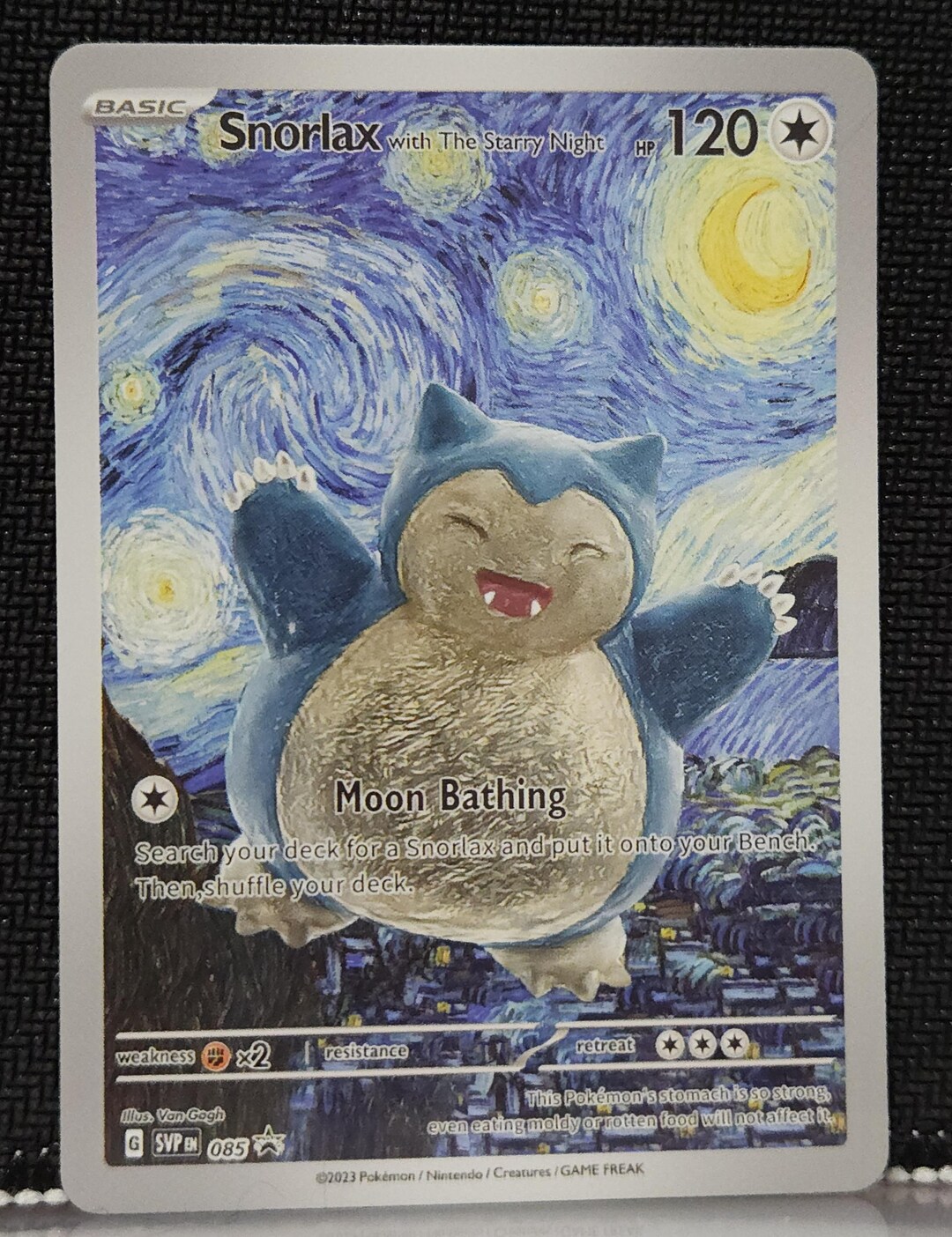 Pokemon Custom DIY Snorlax With the Starry Night Card - Etsy
