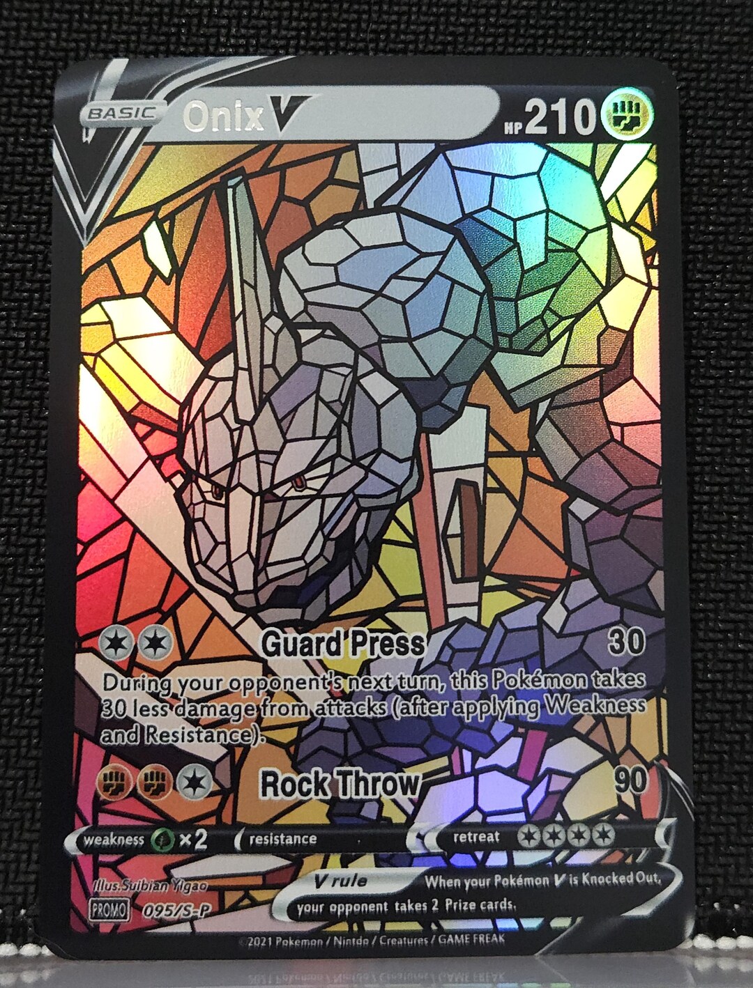 Pokemon Custom Glass Style Onix Custom DIY Holo Cards - Etsy