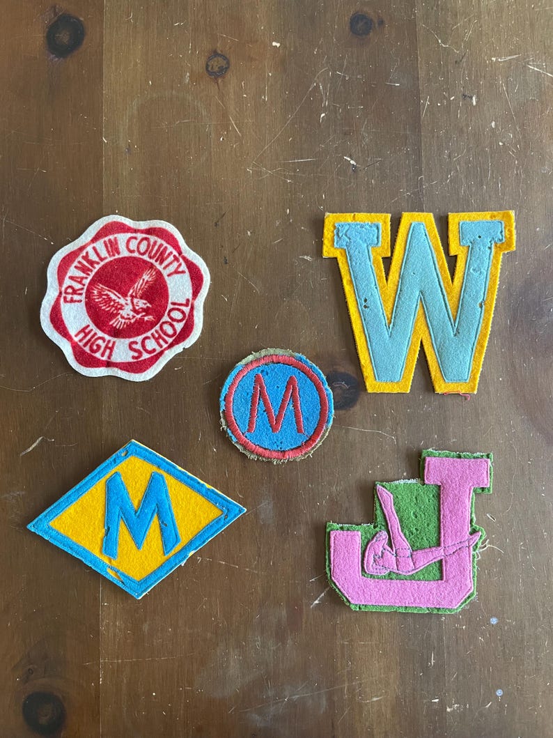 Vintage Patches, School Patch, Embroidered Patch - Etsy