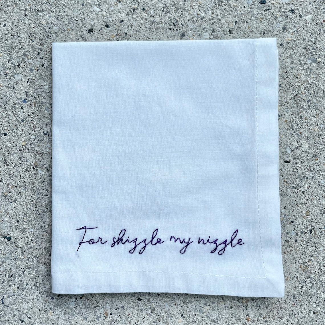 Custom Hand Embroidered Cloth Napkins 90s Rap Napkins Funny - Etsy