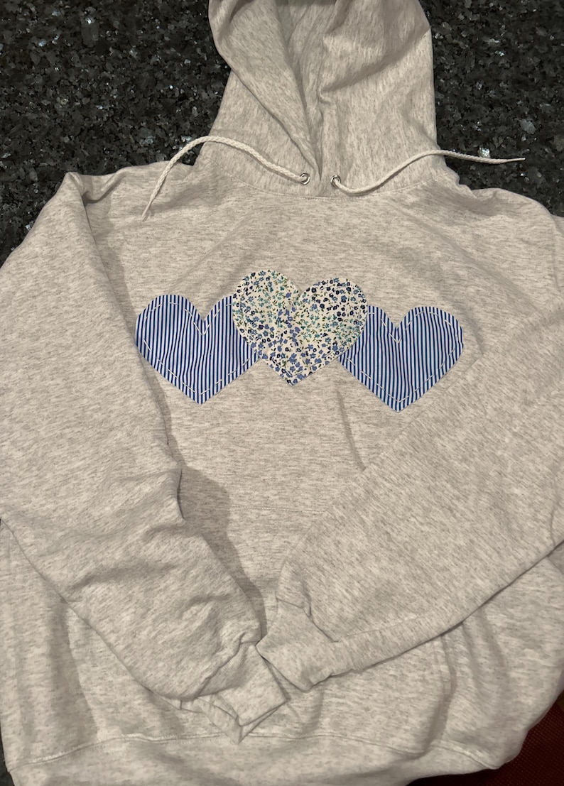 Patchwork Hoodie, Hand Sewn Hoodies With Fabric Stitching - Etsy