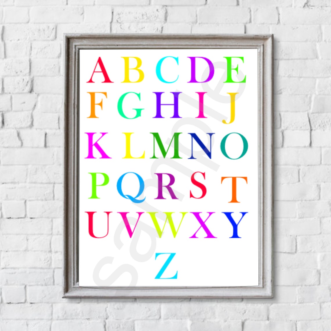 A-Z Print / Classroom Educational Poster/ Kids Room Decor Print/ 1-10 ...
