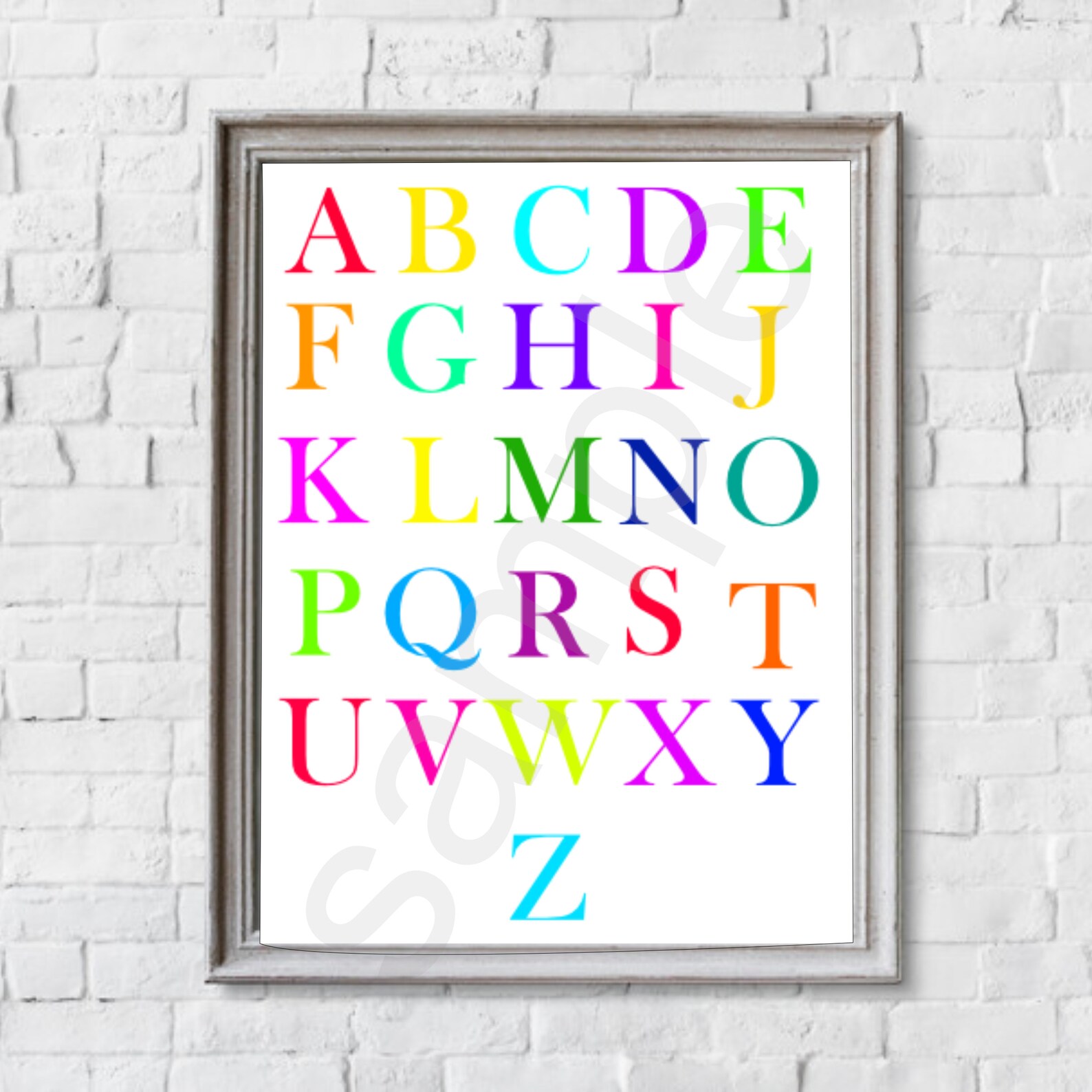 A-Z Print / Classroom Educational Poster/ Kids Room Decor Print/ 1-10 ...