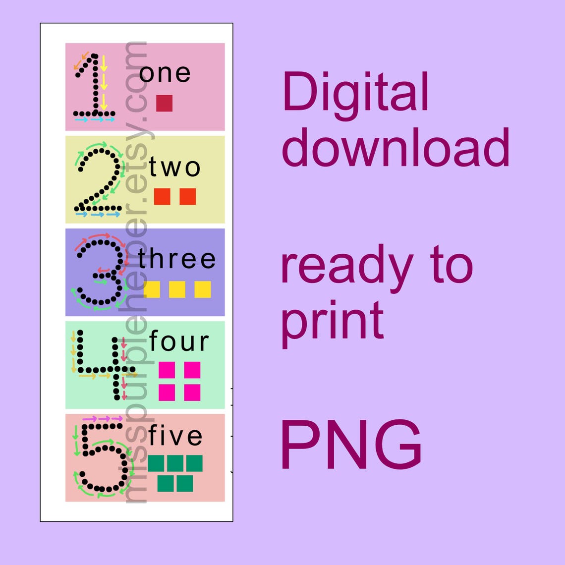 1 to 10 Number Flashcards, Number Flashcards, Learning Numbers 1 to 10 ...