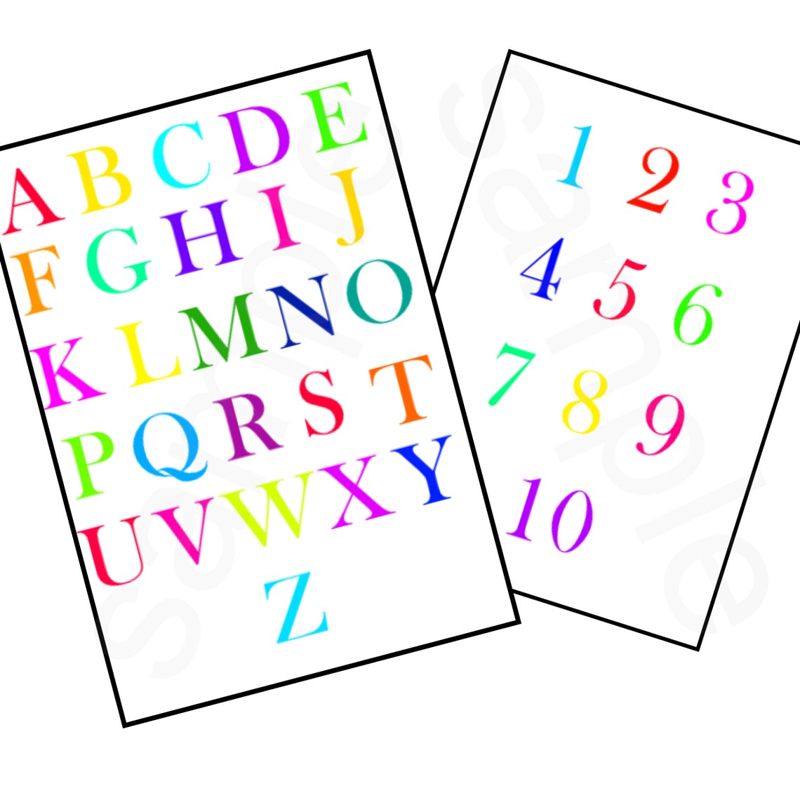A-Z Print / Classroom Educational Poster/ Kids Room Decor Print/ 1-10 ...