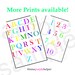 Upper Case Alphabet Print/ A-Z Alphabet Print/ / Alphabet Sheet / Kids ...