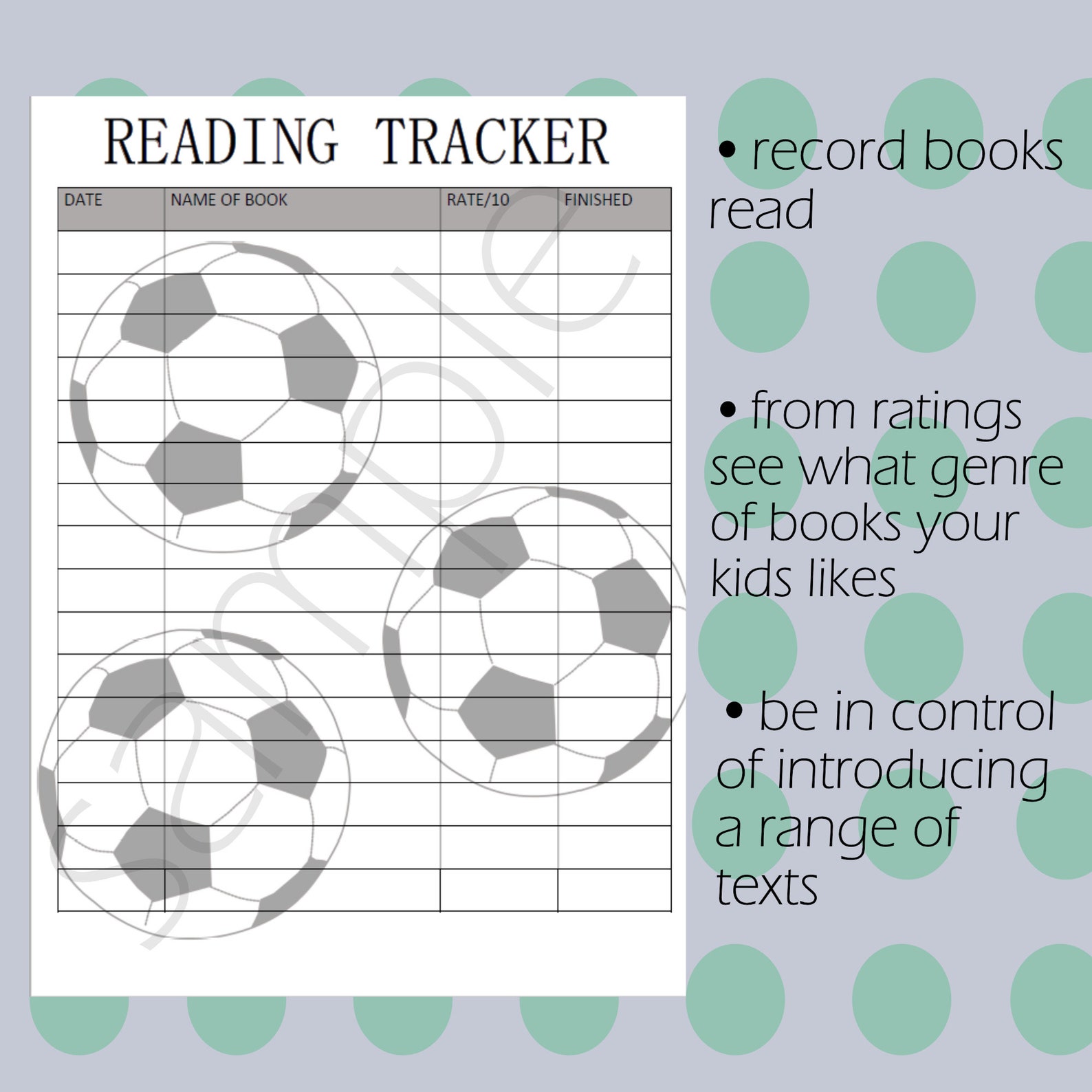 Printable Reading Tracker for Kids / Kids Book Log / Printable Book ...