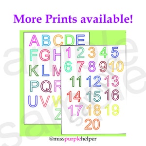 Upper Case Alphabet Print/ A-Z Alphabet Print/ / Alphabet | Etsy