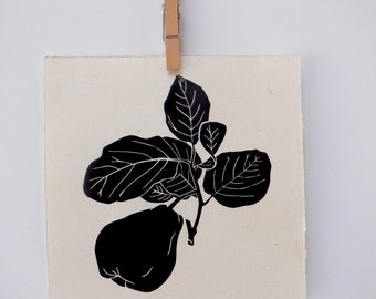 Fruit Lino Cut - Etsy
