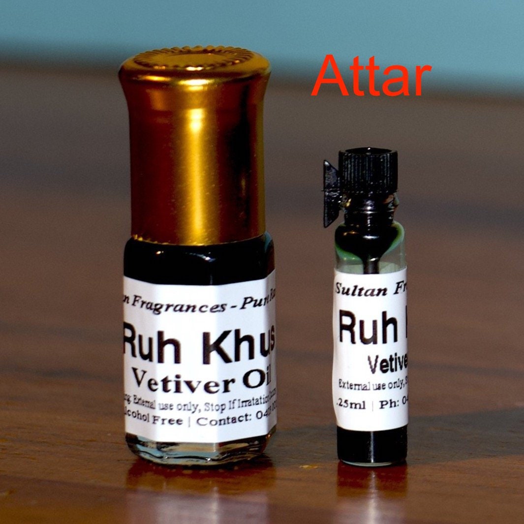 Ruh Khus Attar vetiver Oil - Etsy UK