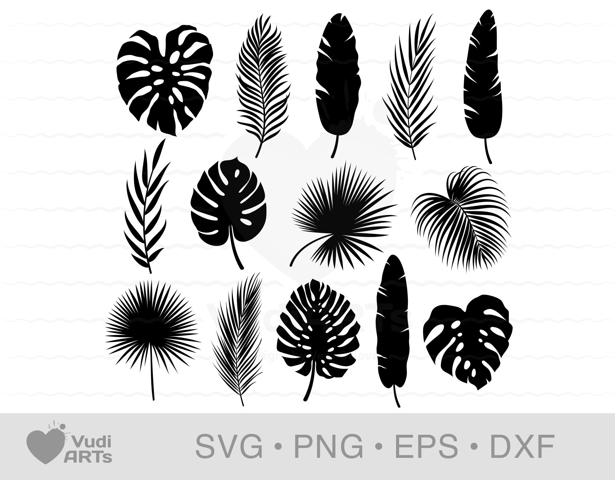 Tropical Leaves Svg Palm Leaves Svg Palm Branch Svg | Etsy