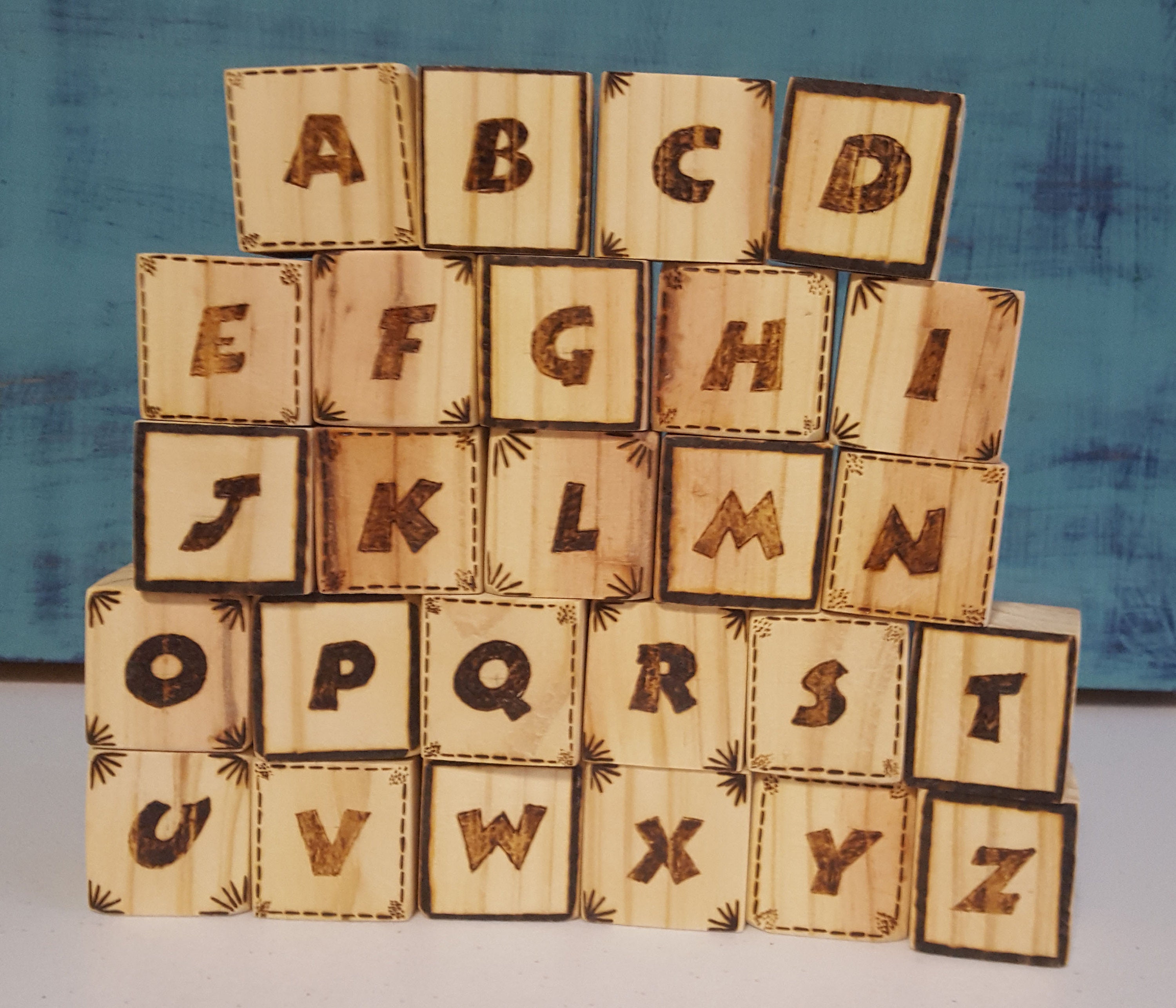 ABC Set | Wooden Blocks | Montessori Learning | Baby Gift - Etsy