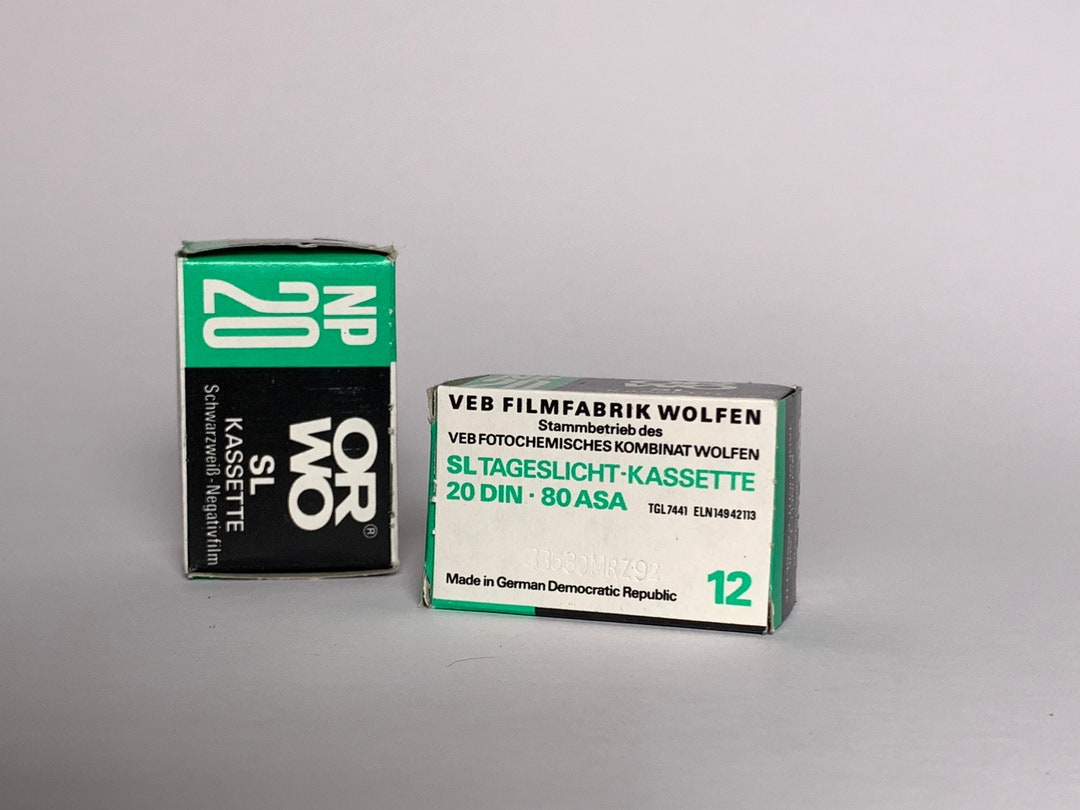 2x ORWO NP20 expired Black and White Film for Agfa RAPID 35mm Half ...