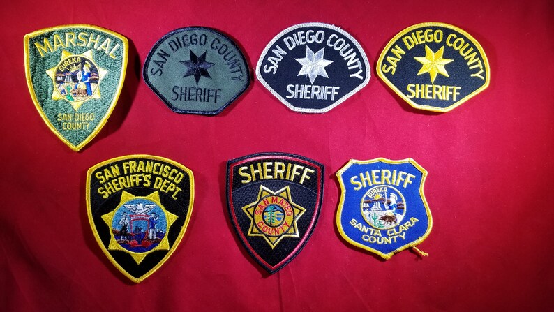 California County Sheriff & Police Department Patches - Etsy