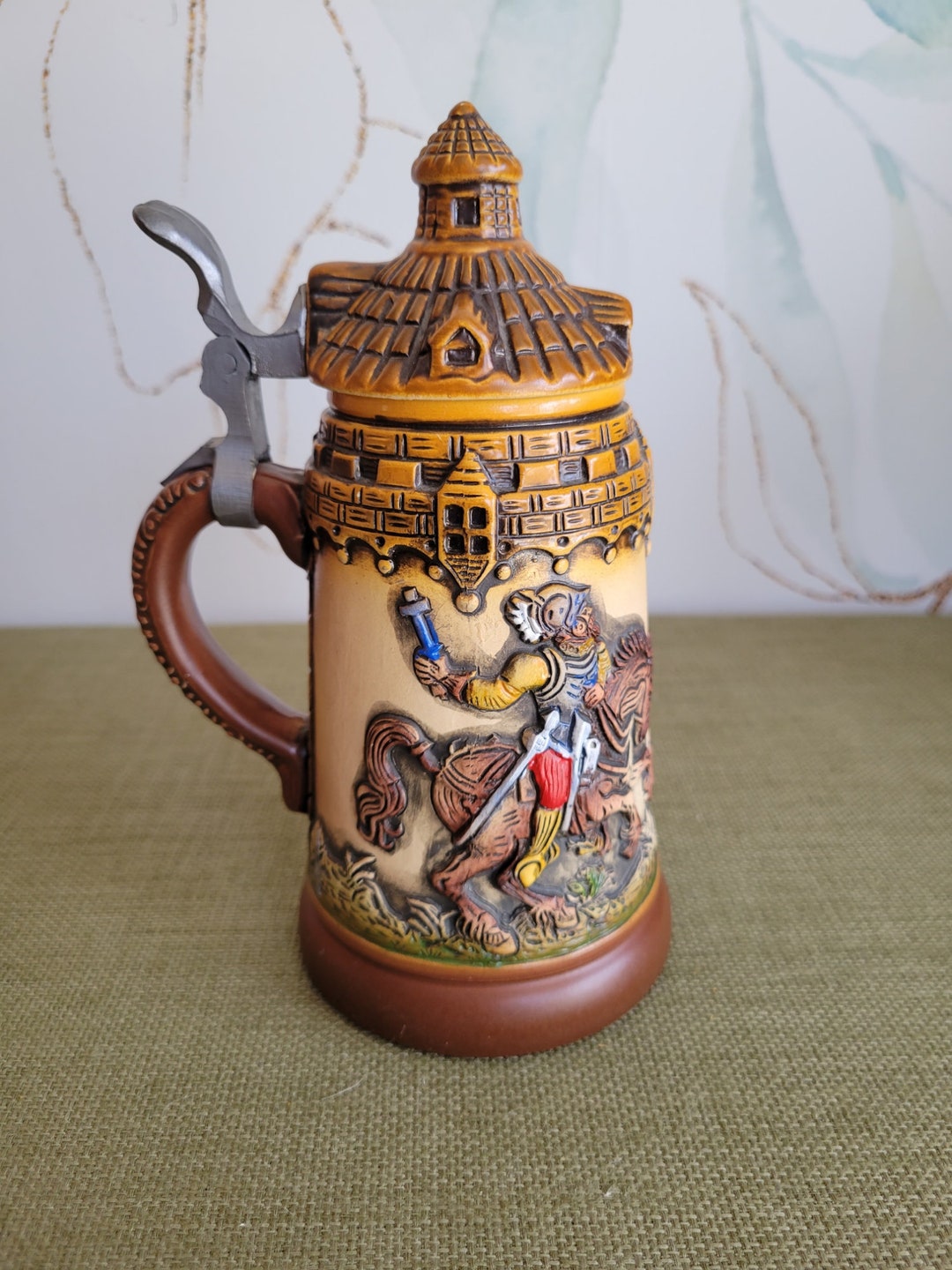 Original King W German Beer Stein Jousting Knights - Etsy