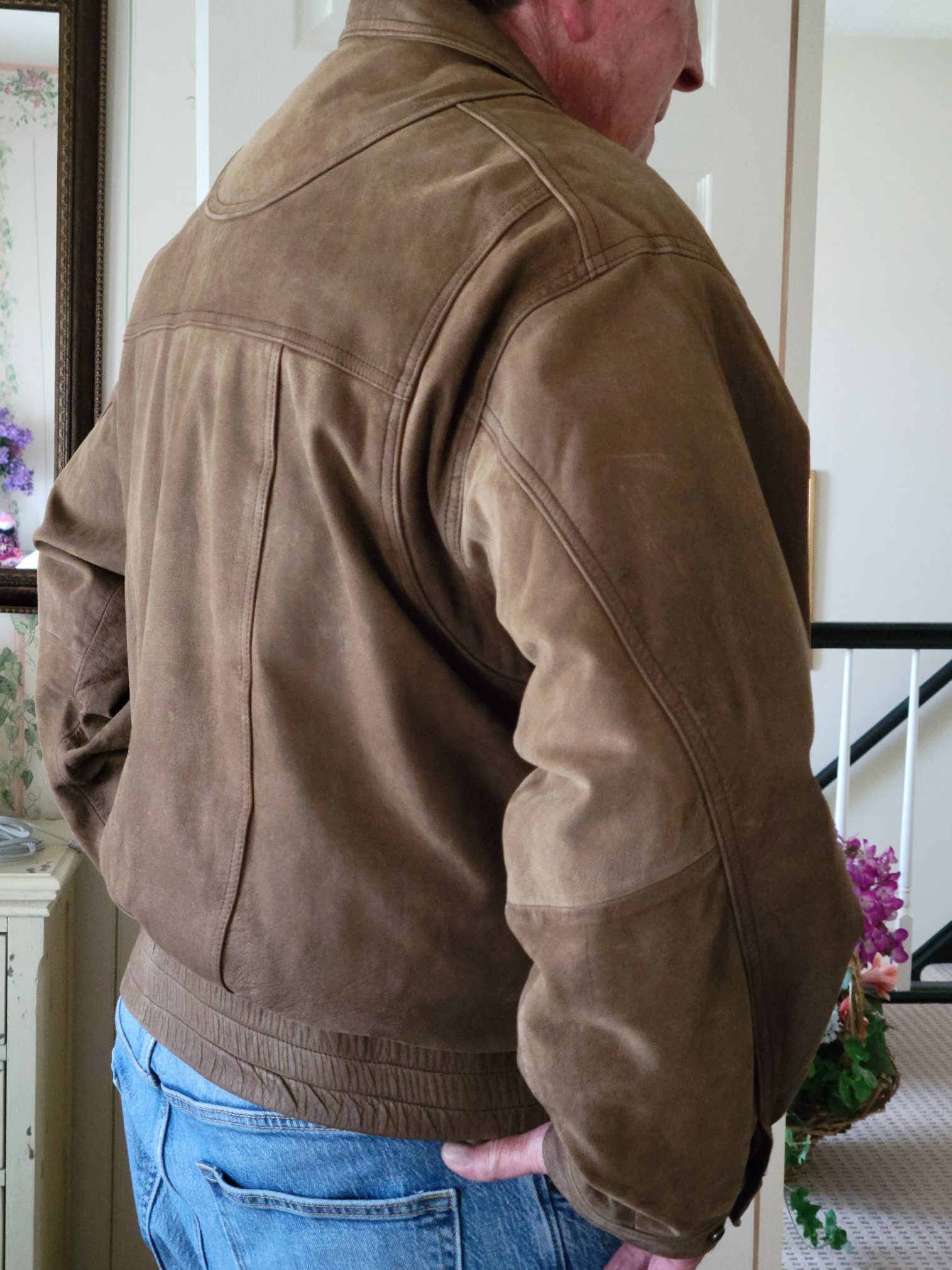 Vintage 70's Wilson Suede Bomber Jacket - Etsy