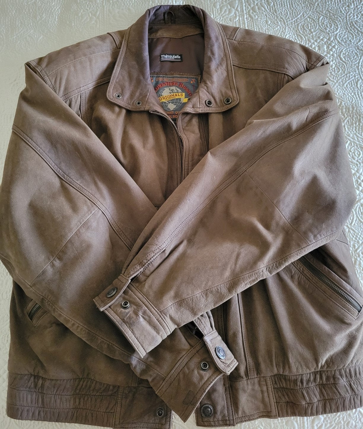 Vintage 70's Wilson Suede Bomber Jacket - Etsy