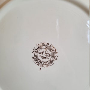The Cronin China Co Minerva Ohio National Brotherhood Operative Potters ...