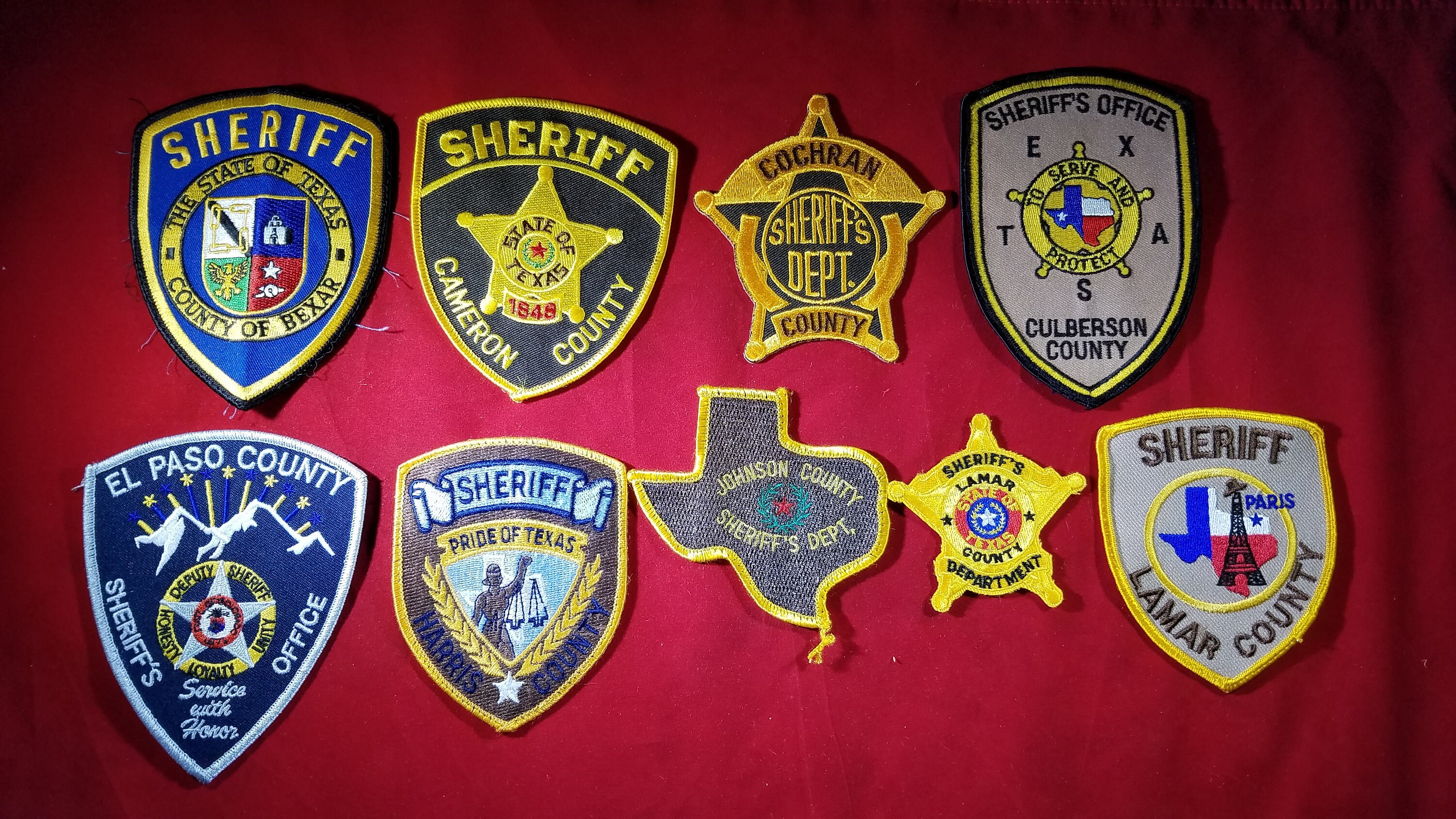 Texas County Sheriff & Police Department Patches | Etsy